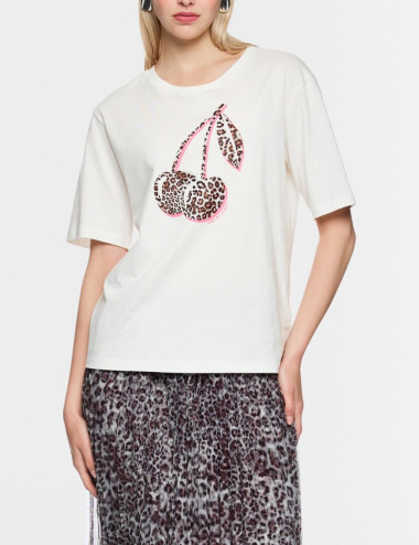 Cotton Shirt with Print - Marc Cain